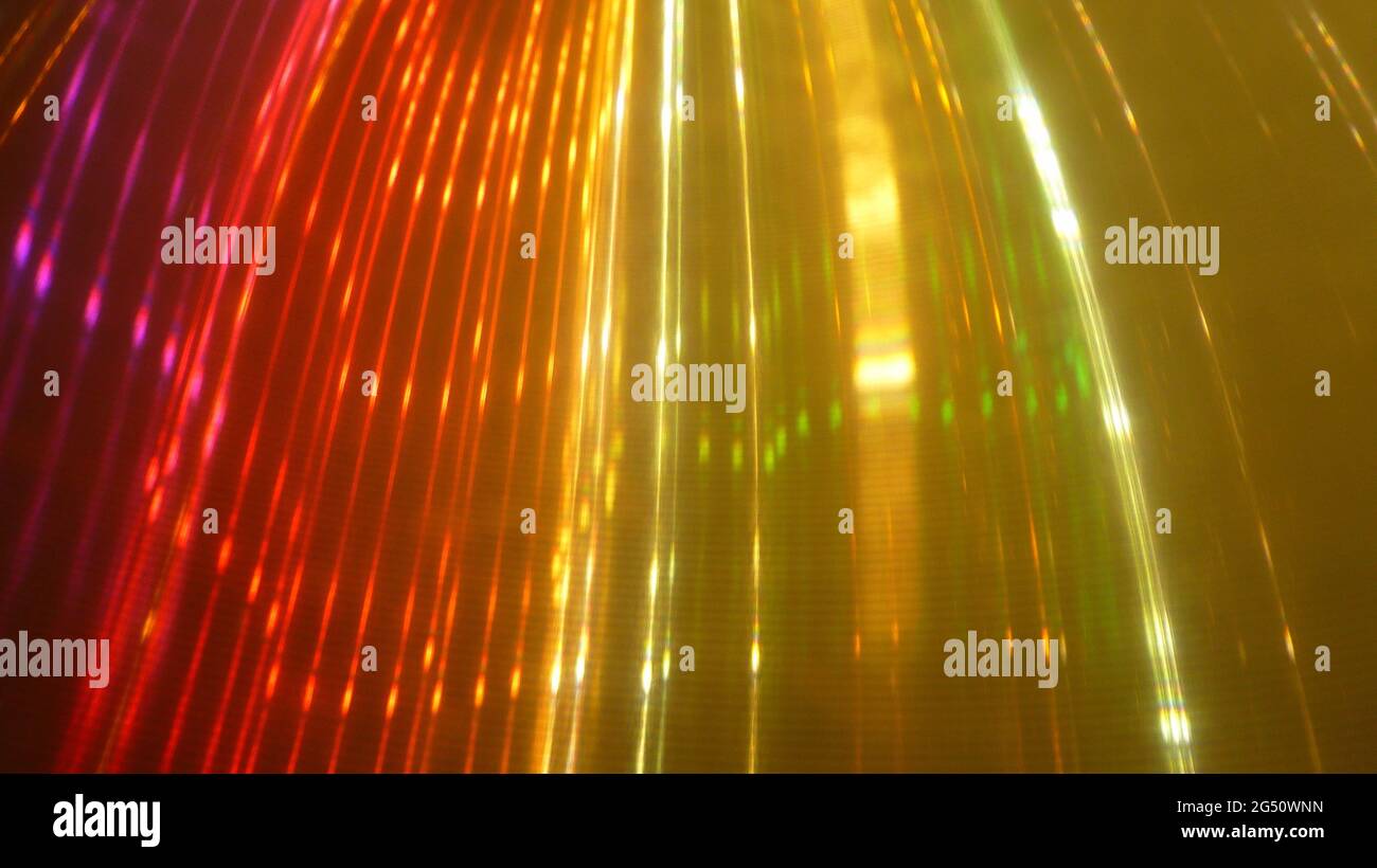 Illustration of progressive rhythm of dark red and yellow light trails ...