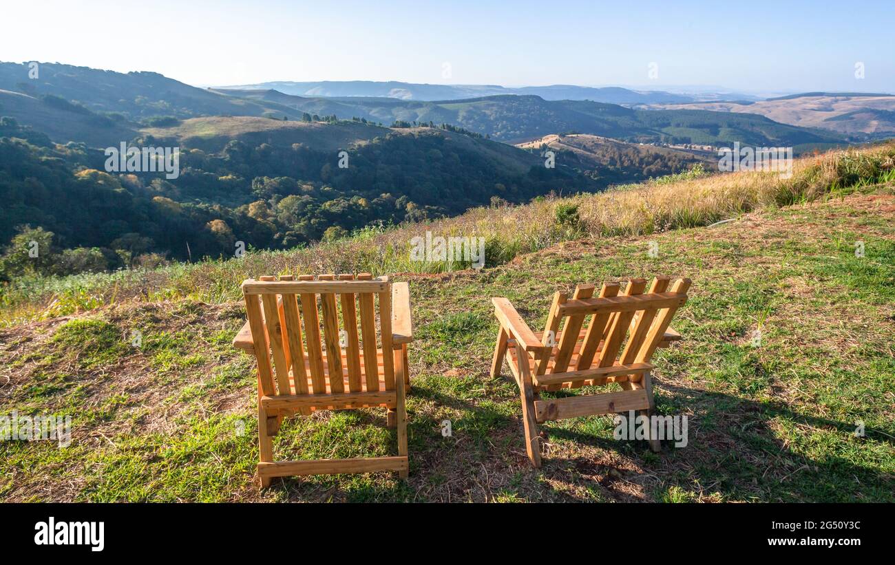 Two wood chairs hi-res stock photography and images - Alamy