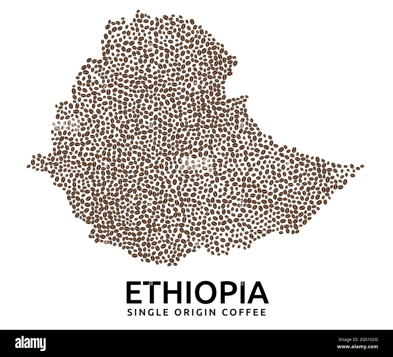 Ethiopian black coffee Stock Vector Images - Alamy