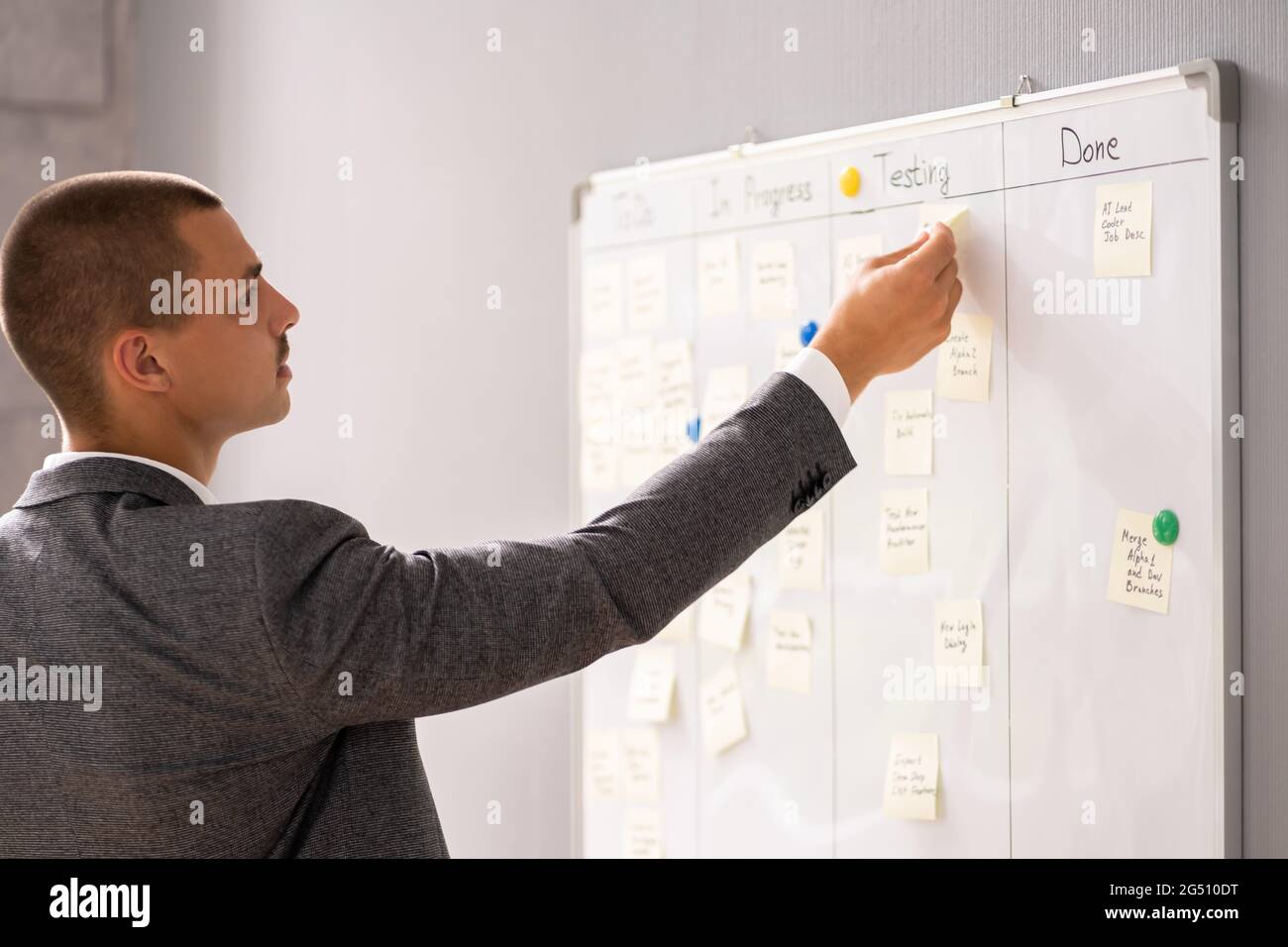 Business project on wall hi-res stock photography and images - Alamy