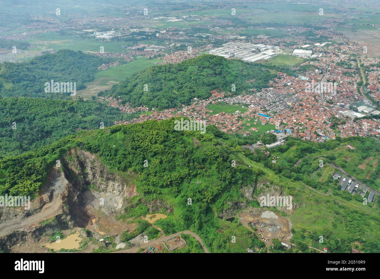 Rock quarry at South of Bandung West Java Indonesia Stock Photo - Alamy