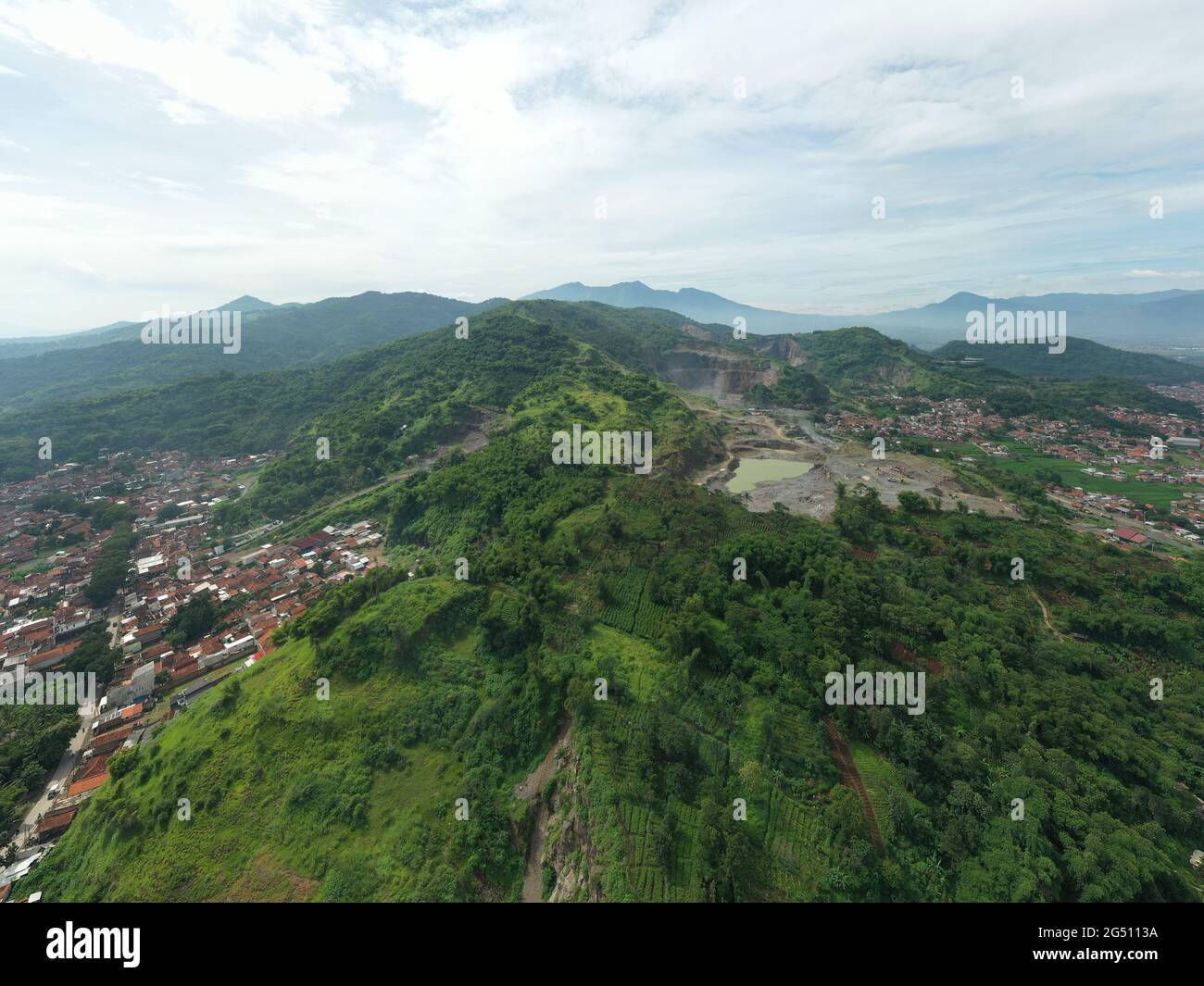 Rock quarry at South of Bandung West Java Indonesia Stock Photo - Alamy