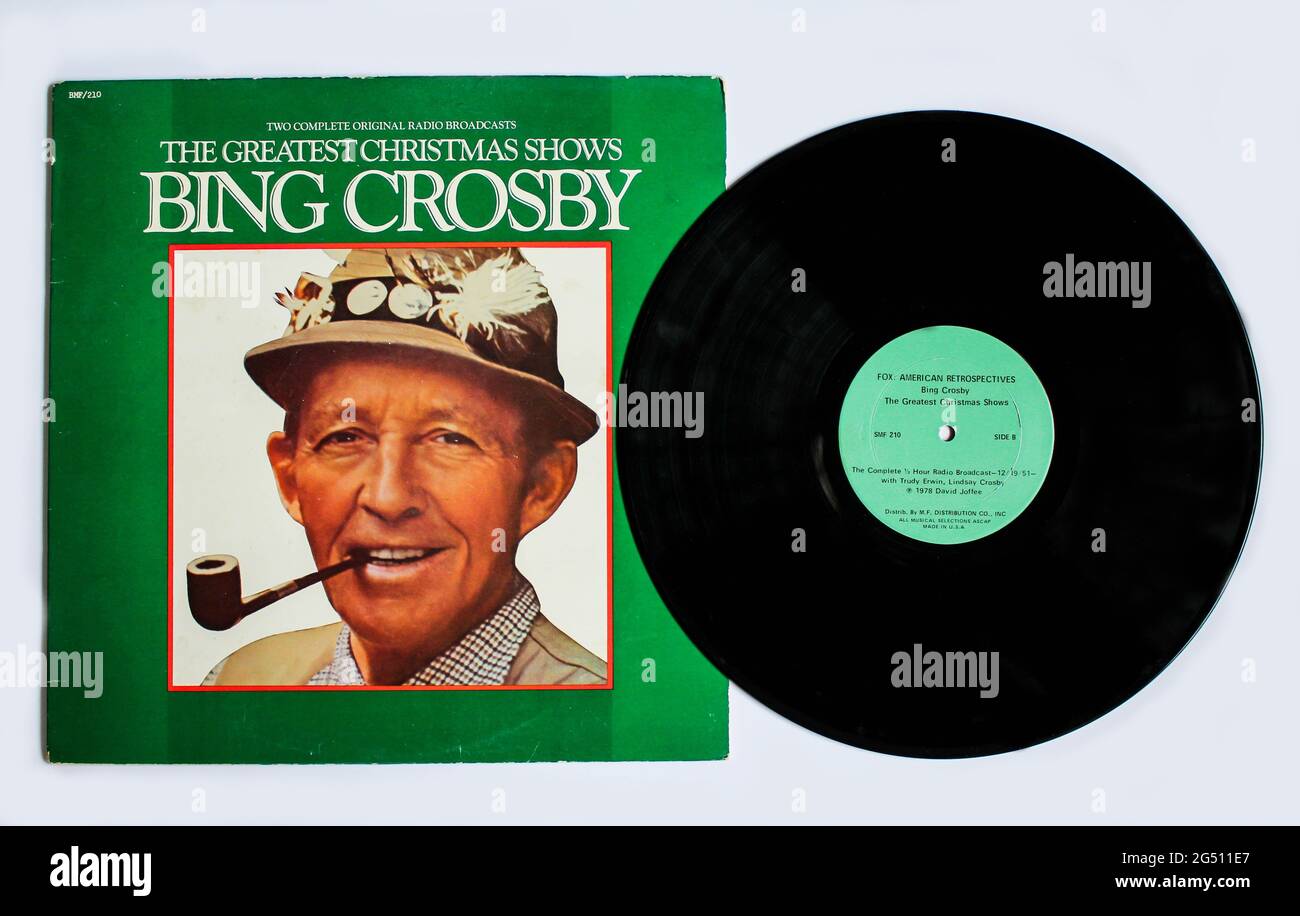 American Singer Songwriter Actor And Comedian Bing Crosby On Vinyl