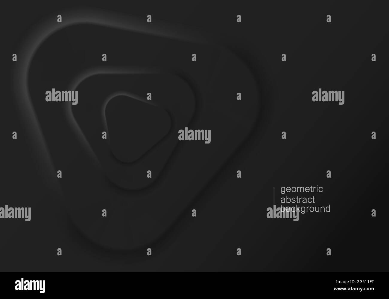 Abstract background illustration in dark neomorphism style. Minimal ...