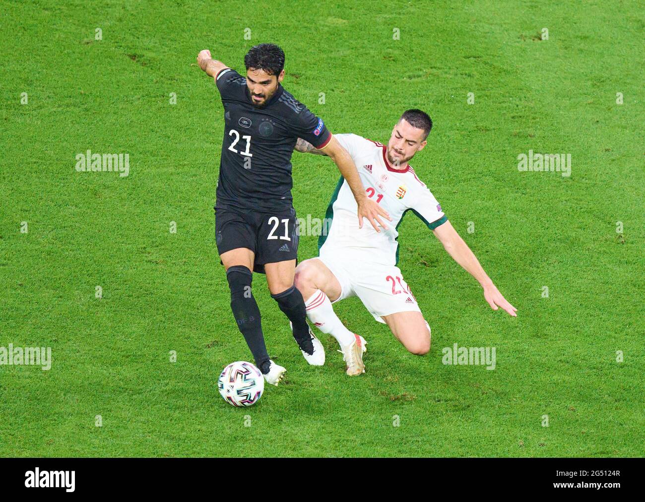 Munich, Germany. 23rd June, 2021. Ilkay GUENDOGAN, DFB 21, compete for ...