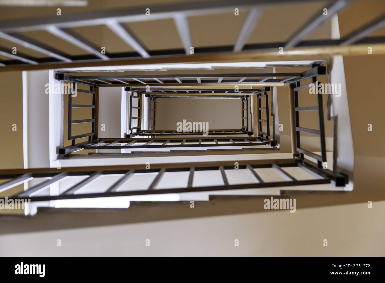 Interior stairs in building, construction and architecture Stock Photo ...