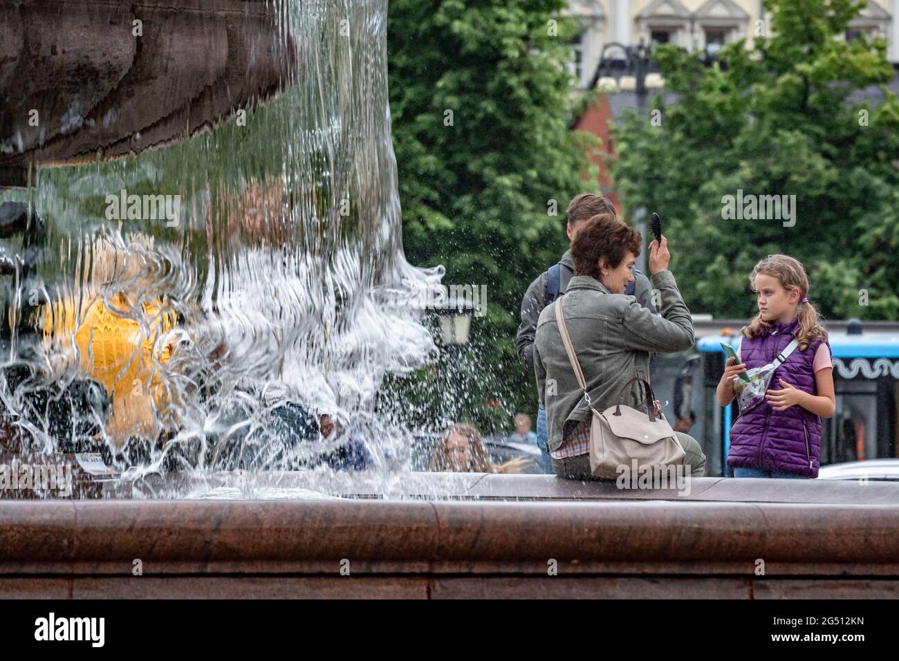Russia, Moscow. People on city street Stock Photo - Alamy