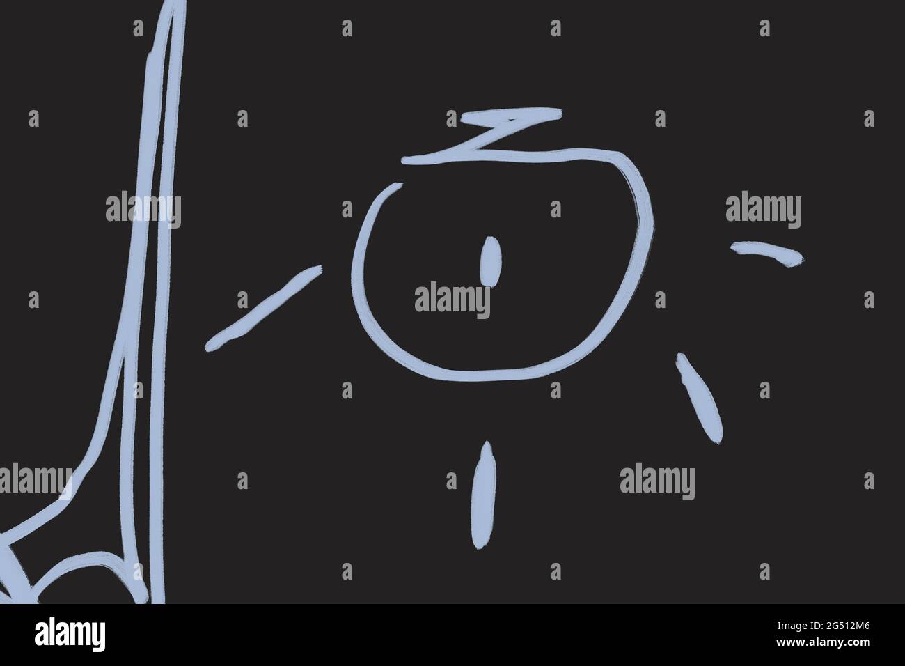 Scary eye wide open and watching. Graffiti and modern art illustration ...