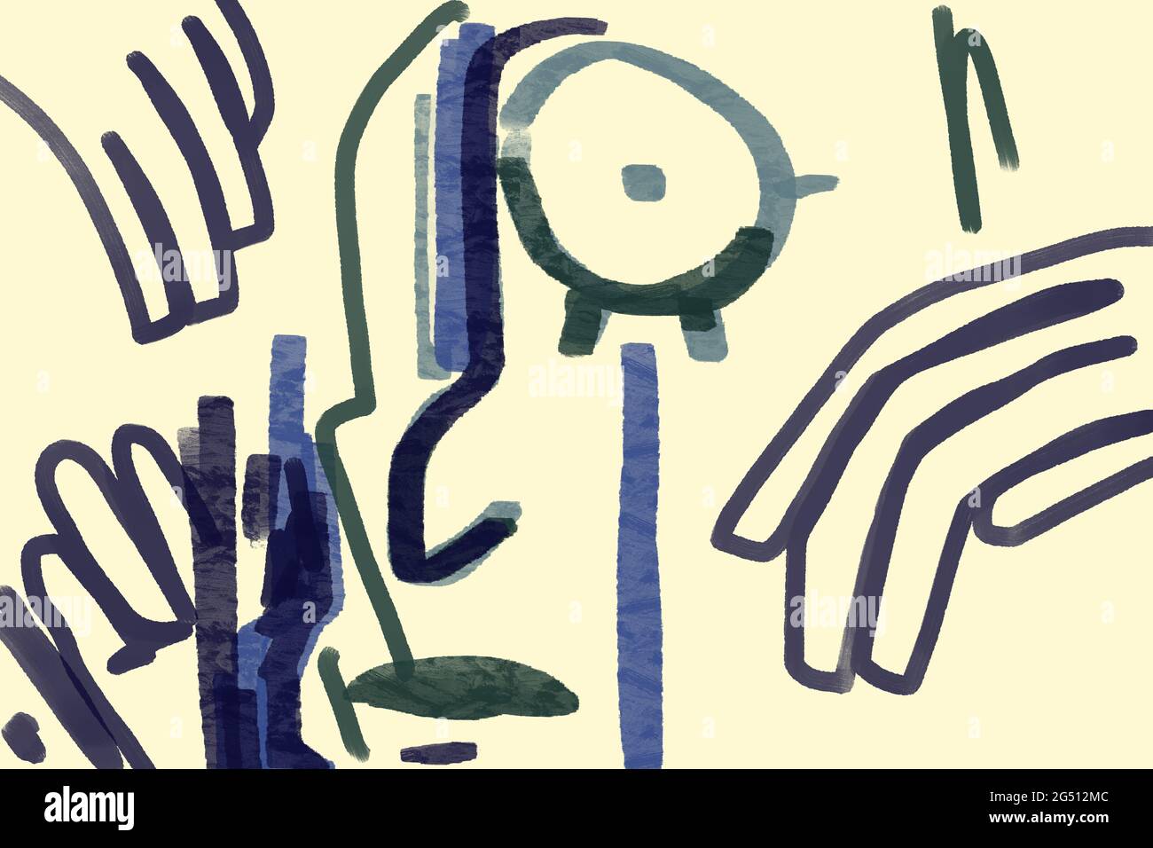 Frightened portrait face with eye wide open in shock surrounded by ...