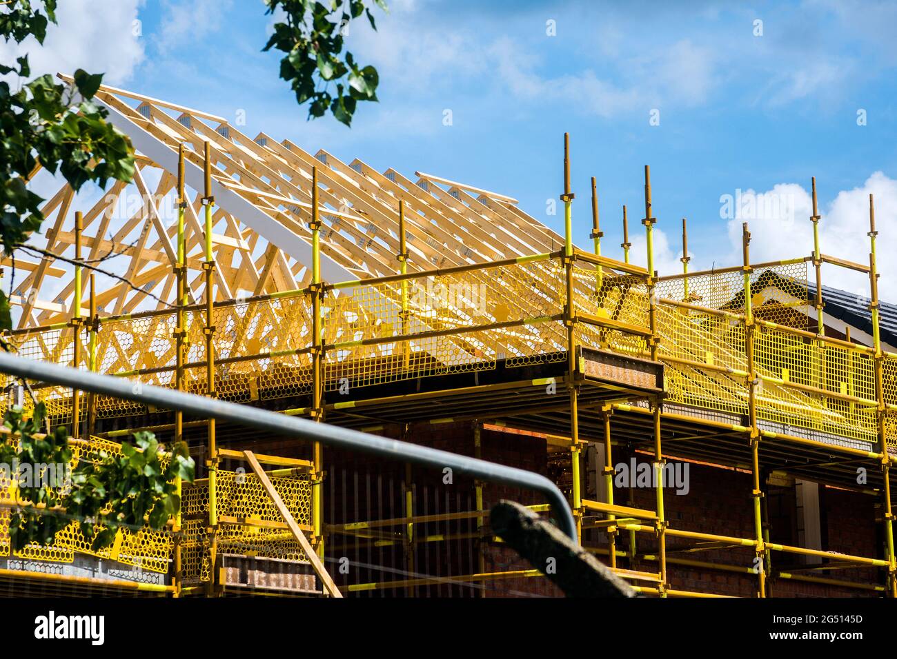 New houses being built on a brownfield site Stock Photo - Alamy