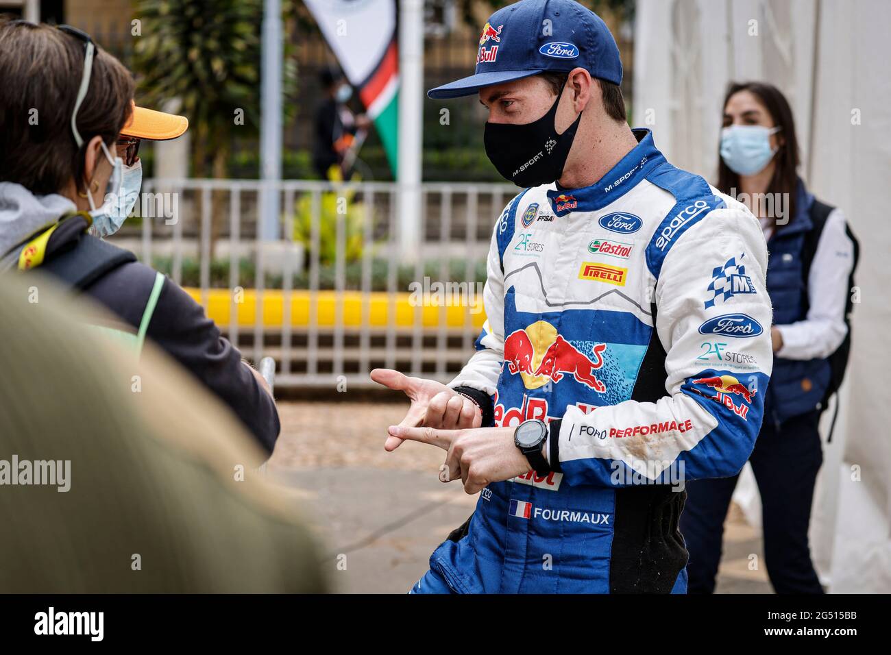 FOURMAUX Adrien (FRA), FORD Fiesta Mk II, portrait during the 2021 Safari Rally, Kenya. , . FIA ...