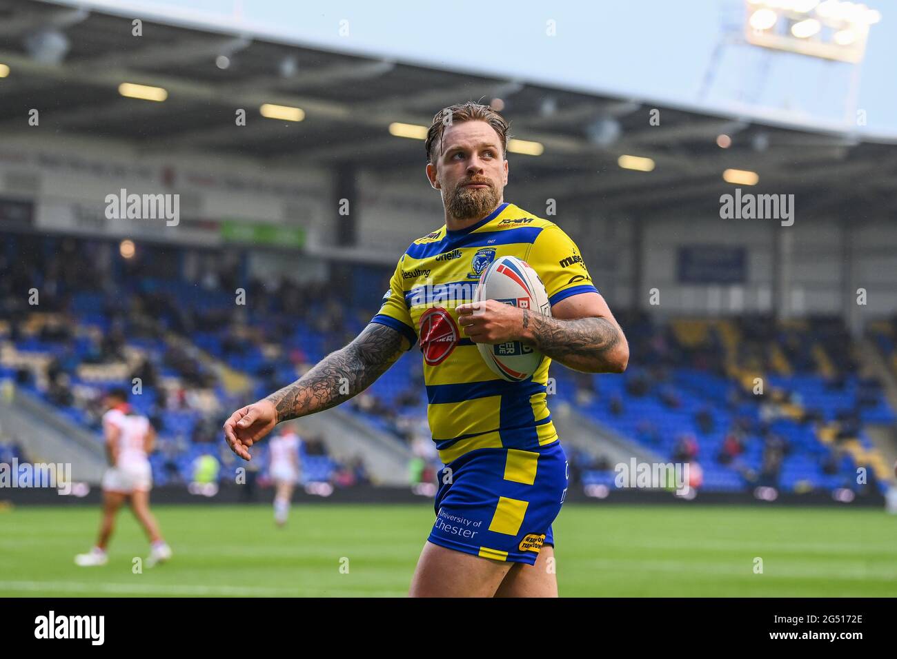 Blake Austin (6) of Warrington Wolves Stock Photo - Alamy