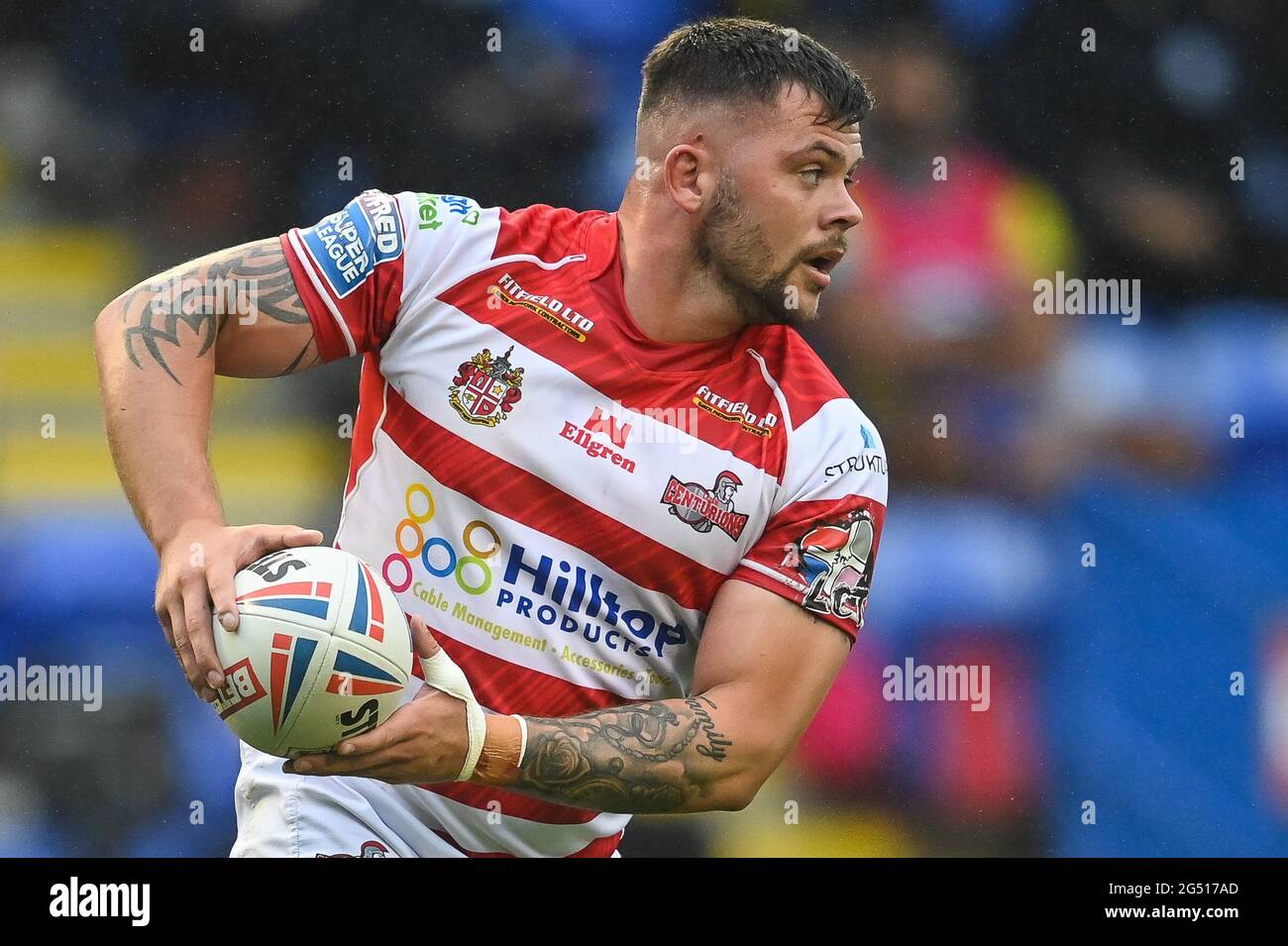 Liam Hood (9) of Leigh Centurions in action Stock Photo - Alamy