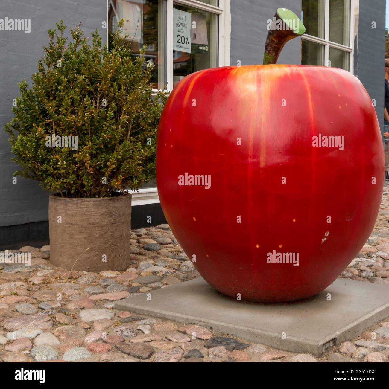 Large red apple made as a sculpture hi-res stock photography and images ...