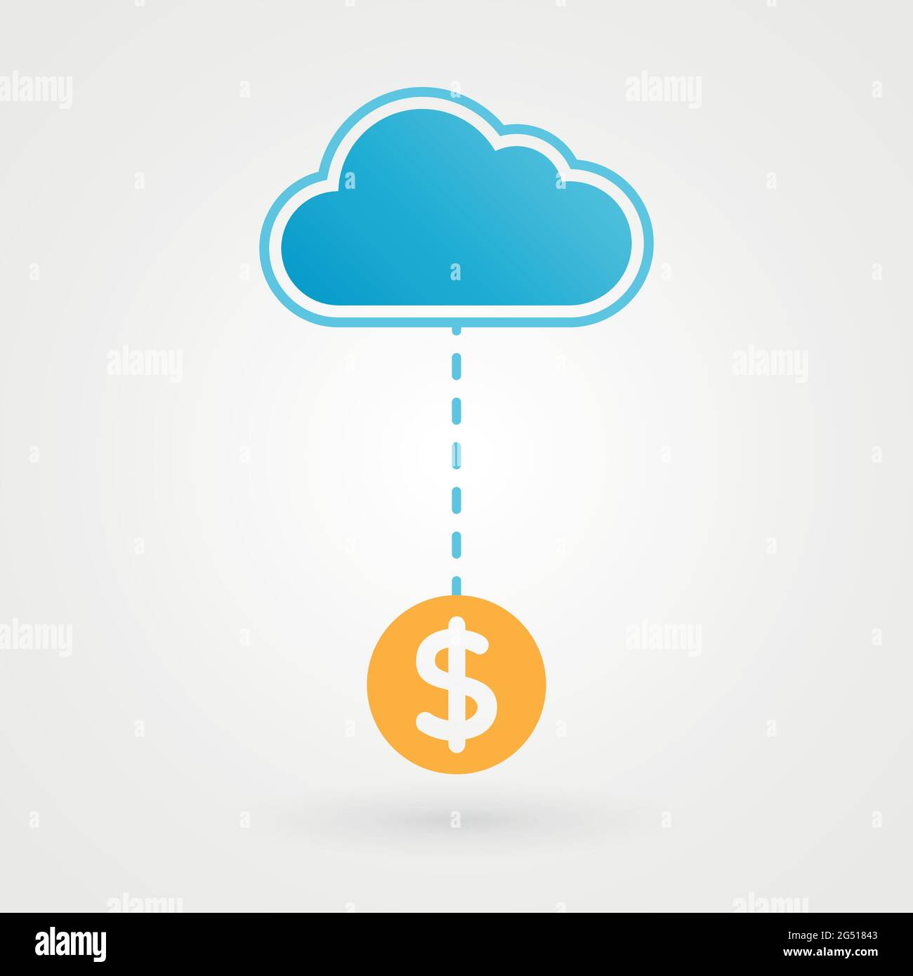 Cloud and desktop. Concept of online currency exchange. Vector ...