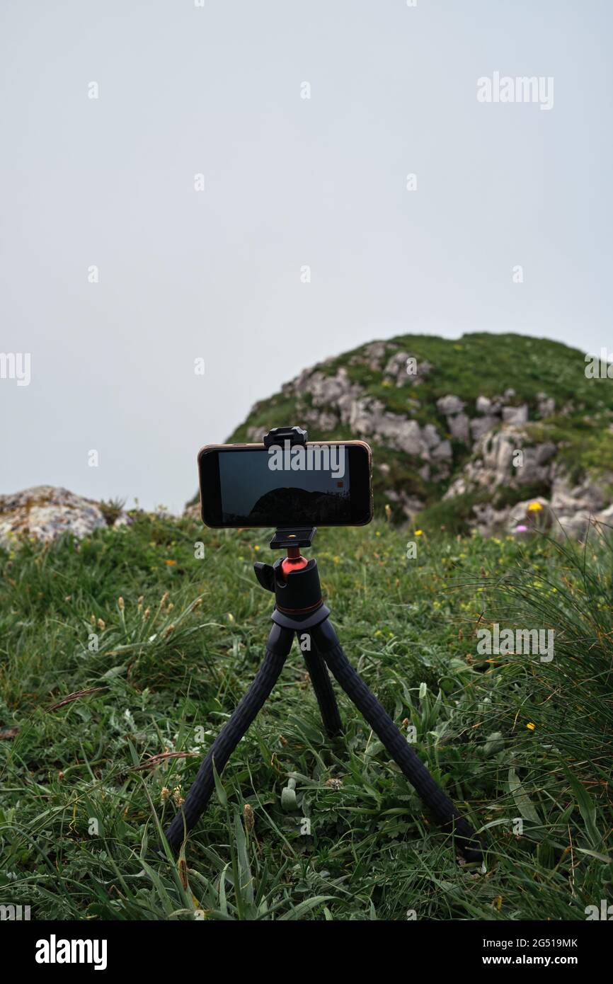 Mobile photography in national park. Capture beautiful nature with ...