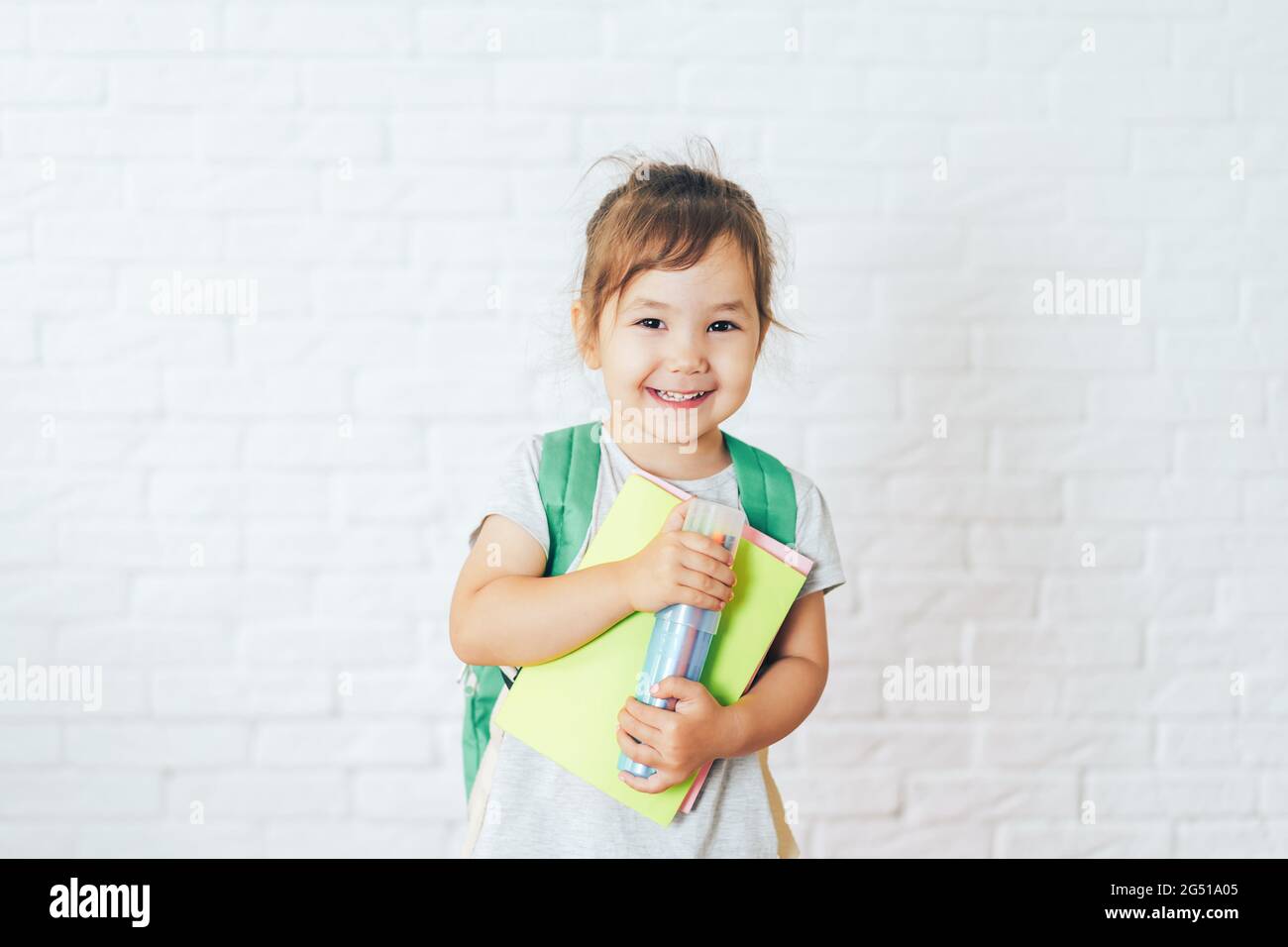 Positive child holding fresh hi-res stock photography and images - Alamy
