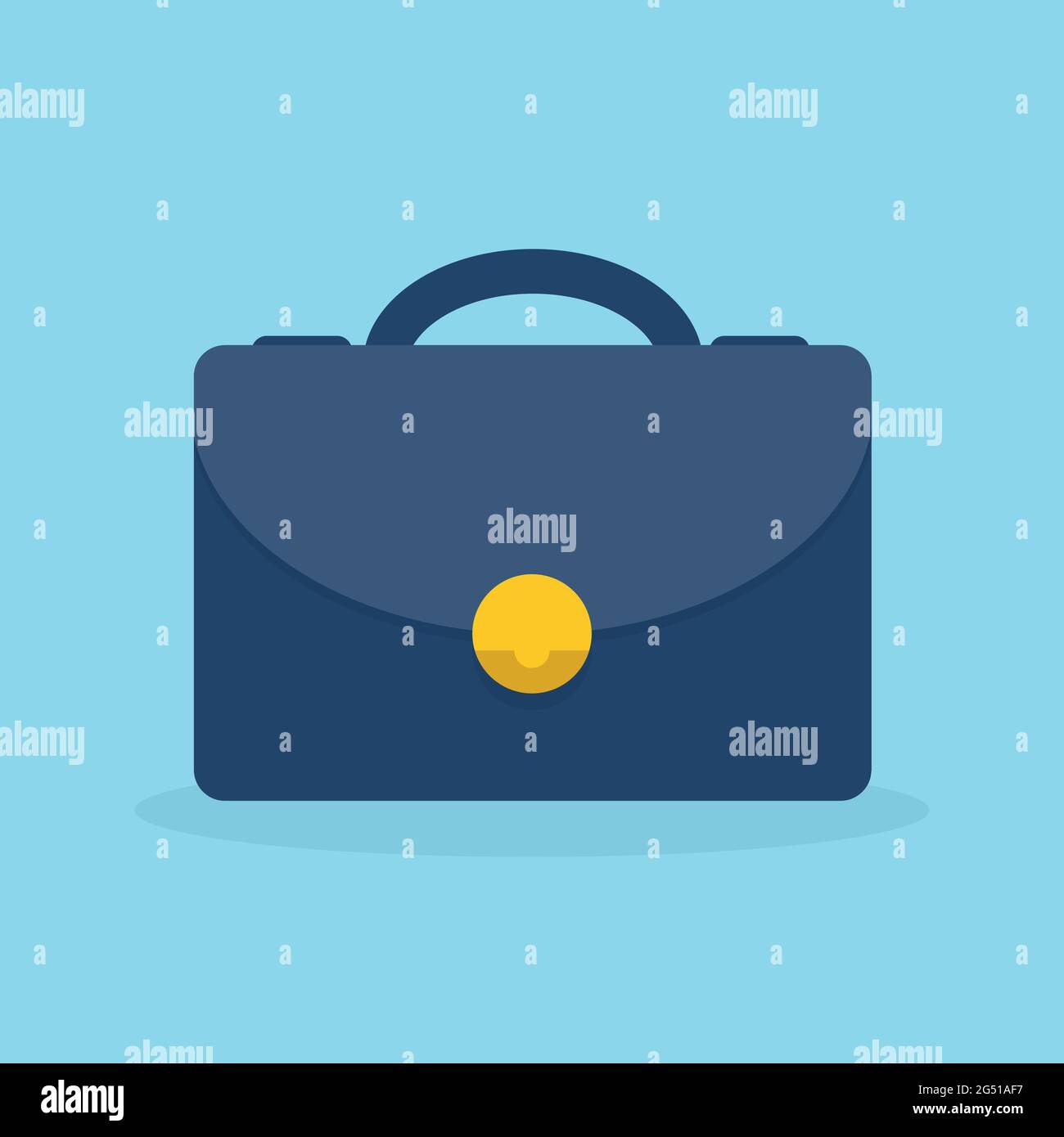 Briefcase illustration. Business concept. Colorful icon. Flat design ...
