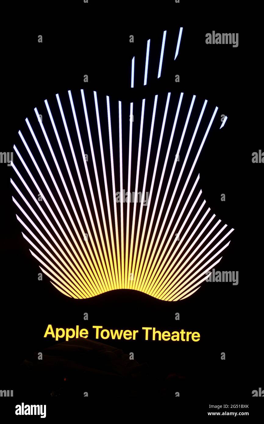 Los Angeles, California, USA. 24th June, 2021. A Apple's logo is seen ...