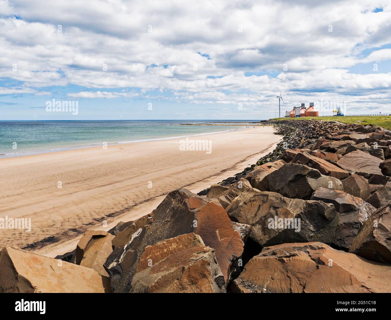 Boulders used to help reduce erosion at North Blyth to Cambois ...