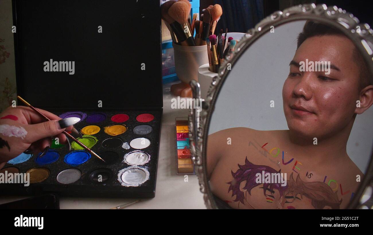 Kathmandu, Nepal. 24th June, 2021. Anish Tamang showed nothing is ...