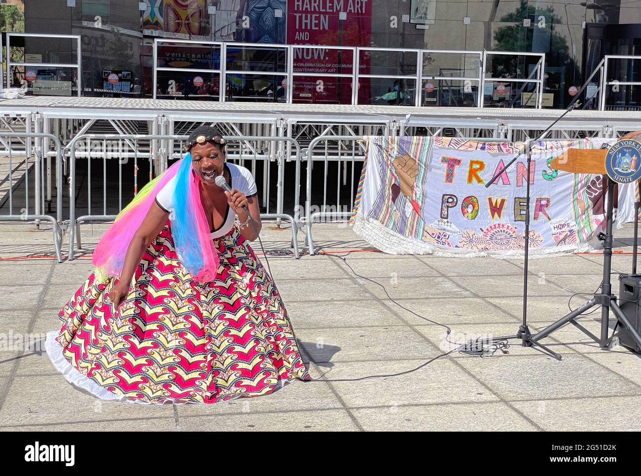 New York Ny Usa 24th June 2021 View Of Protect Black Trans Women