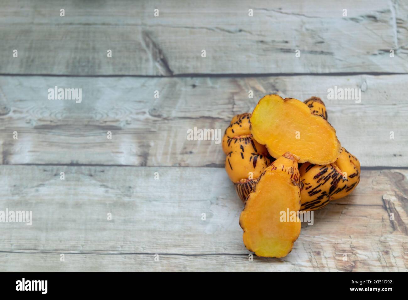 Oca, tuber used in Peruvian cuisine and the American Andes Stock Photo ...