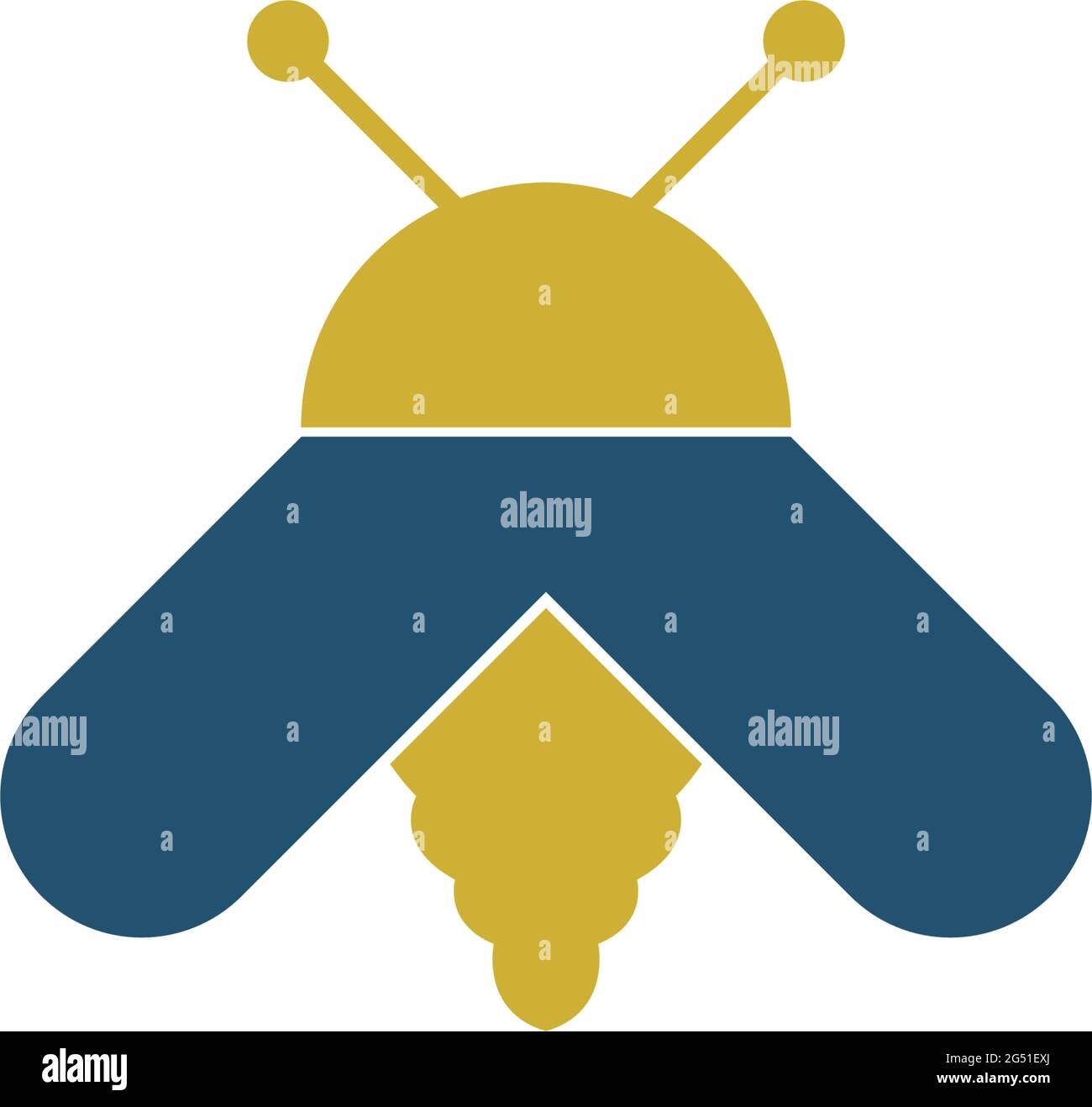 Fireflies Icon Logo Simple Design Vector Template Illustration Stock