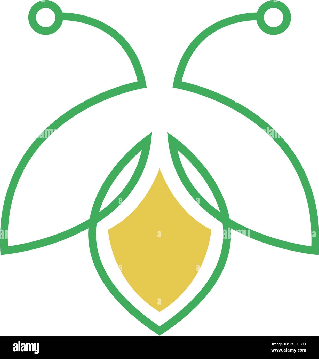 Fireflies icon logo simple design vector template illustration Stock ...