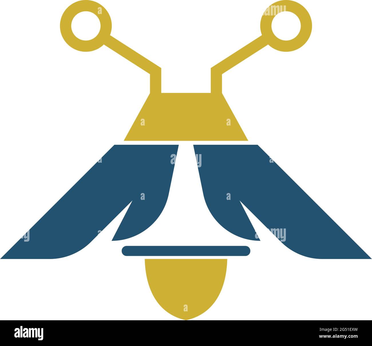 Fireflies Icon Logo Simple Design Vector Template Illustration Stock