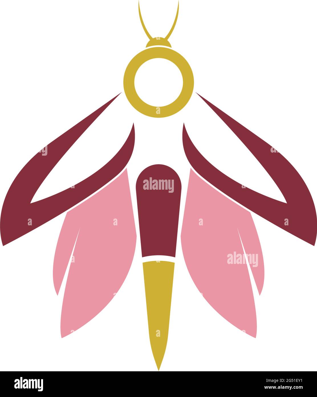 Fireflies icon logo simple design vector template illustration Stock ...
