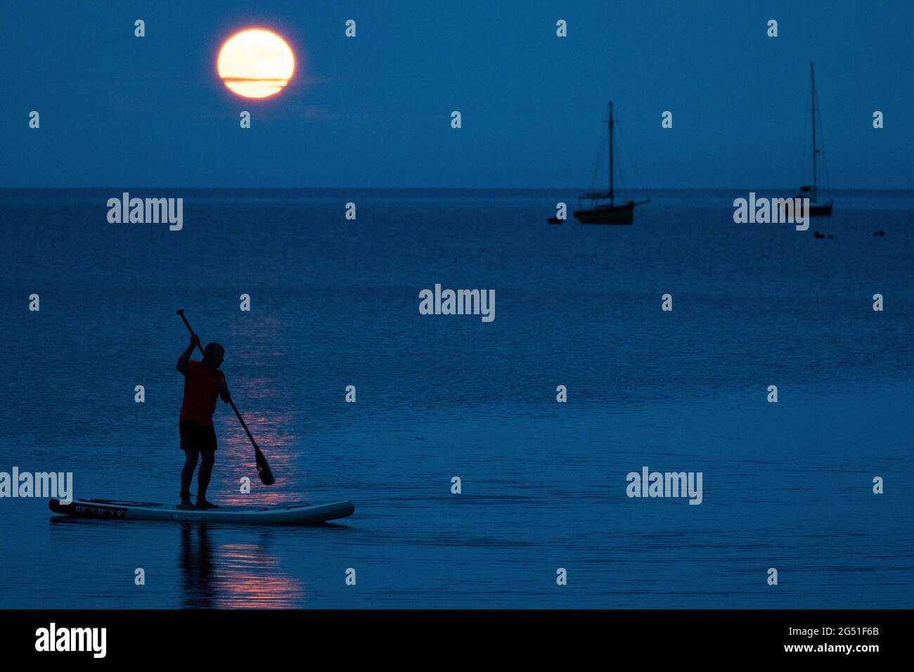 Cawsand Bay, Cornwall, UK. UK Weather: 24th June 2021. The Strawberry ...