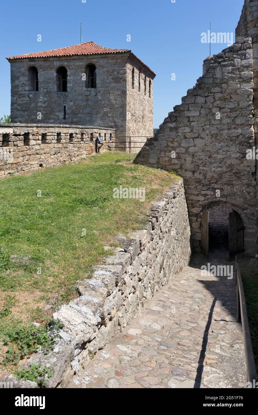 Medieval Baba Vida Fortress at the coast of Danube river in town of ...