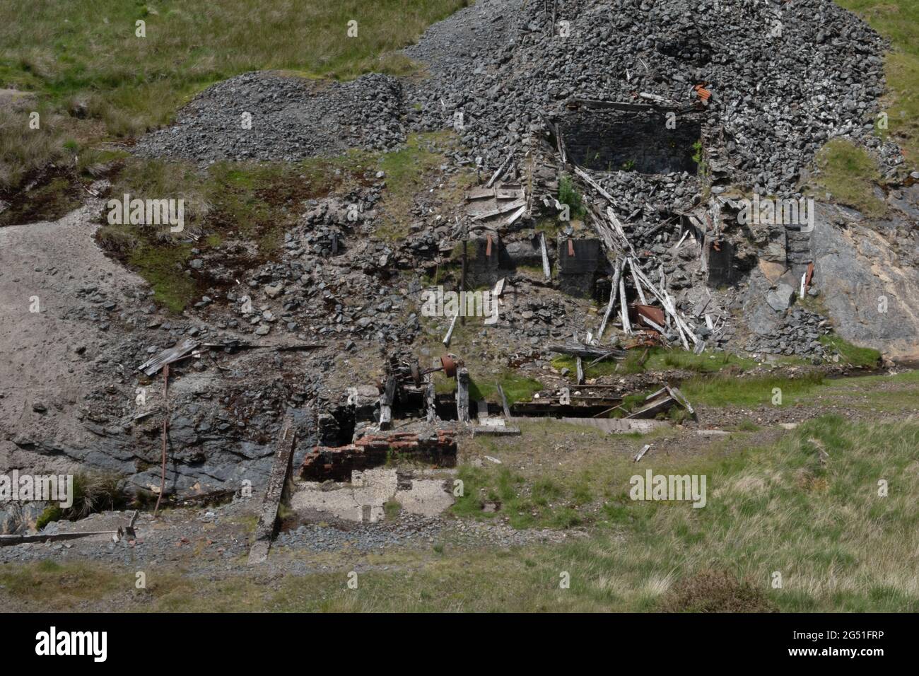 Abandoned Lead Mines at the foot of Plynlimon, Powys, Wales, UK Stock ...