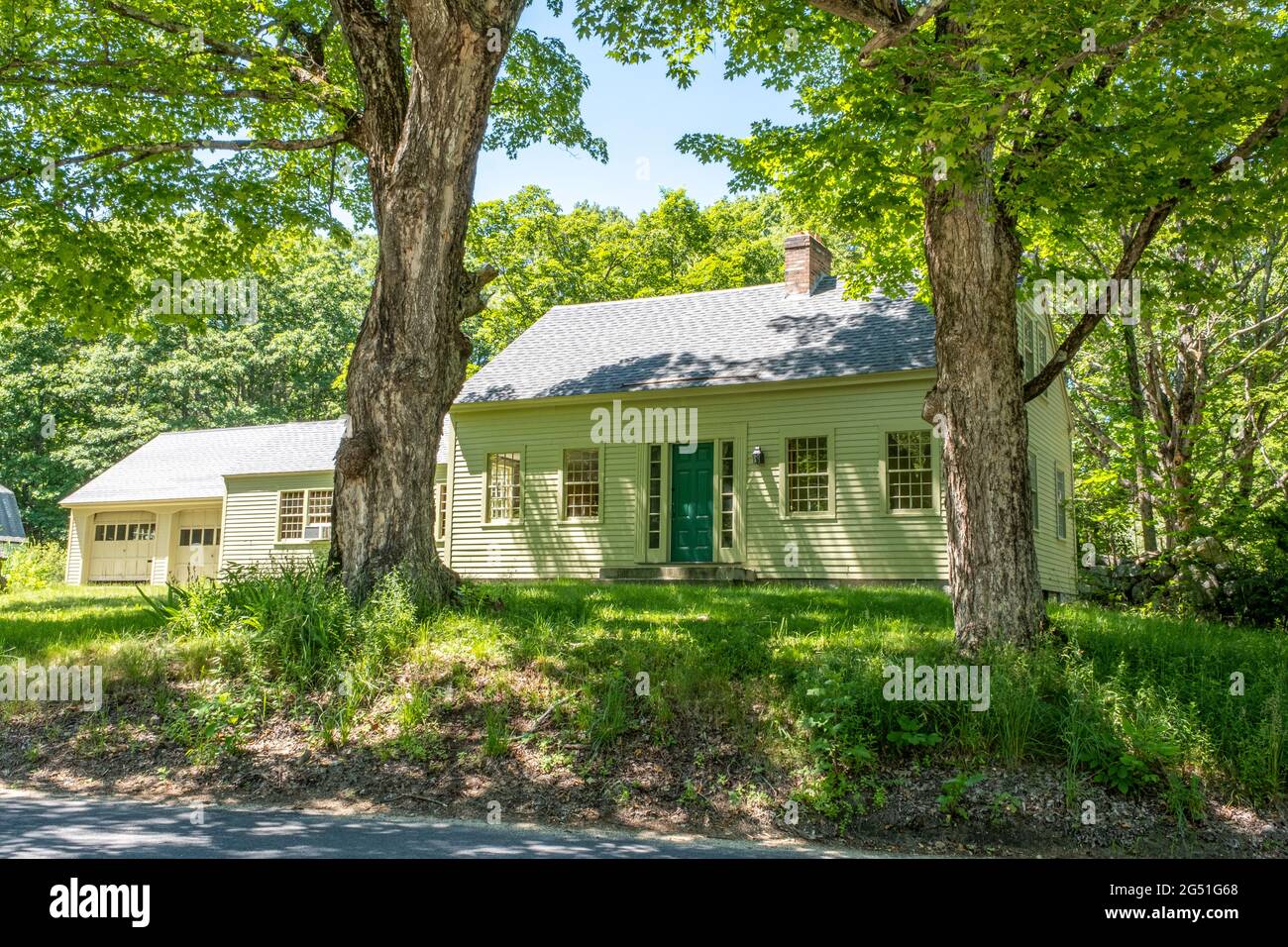 A cape cod style house on an old back road in Royalston, Massachusetts ...