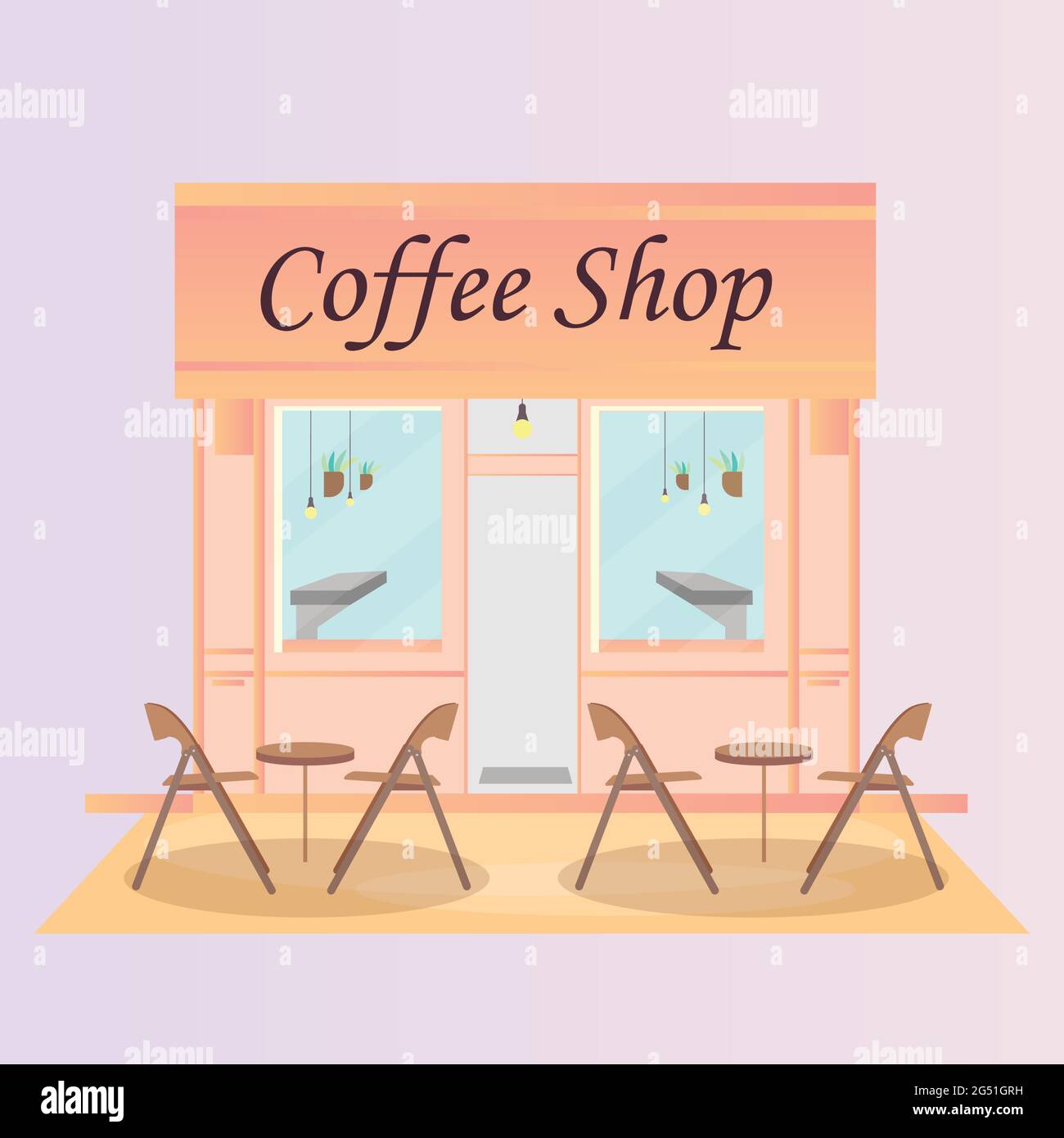 Cafe shop coffee Stock Vector Images - Alamy