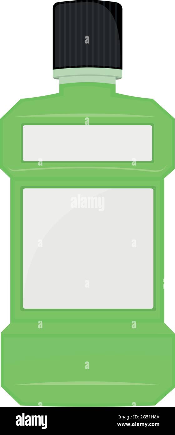 Vector illustration of mouthwash container emoticon Stock Vector Image ...