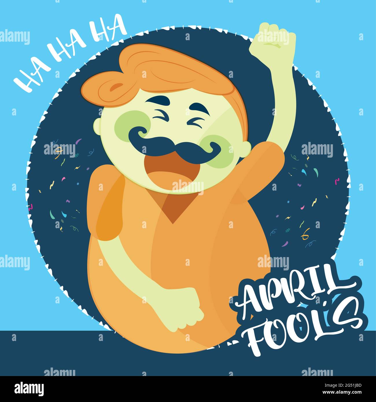 April fools poster Happy man cartoon Stock Vector Image & Art - Alamy