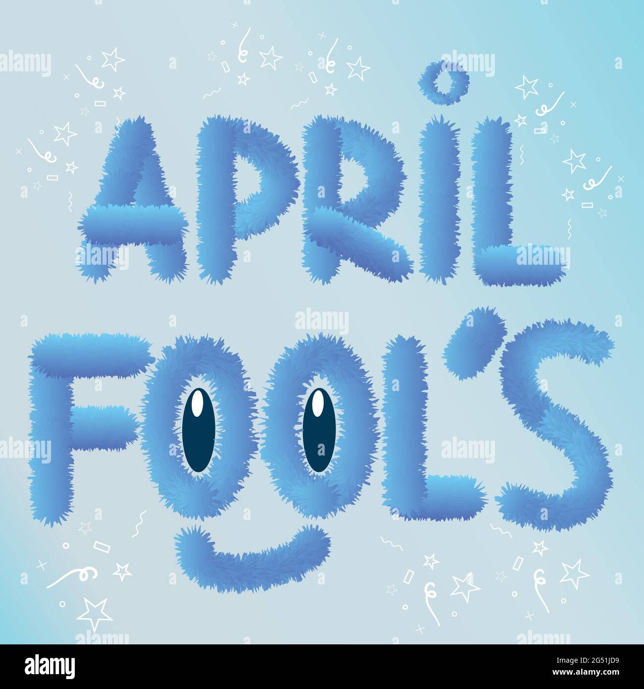 April fools poster with a plush text Stock Vector Image & Art - Alamy