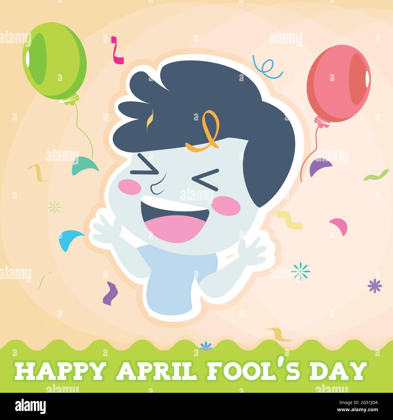 April fool's day poster Stock Vector Images - Alamy