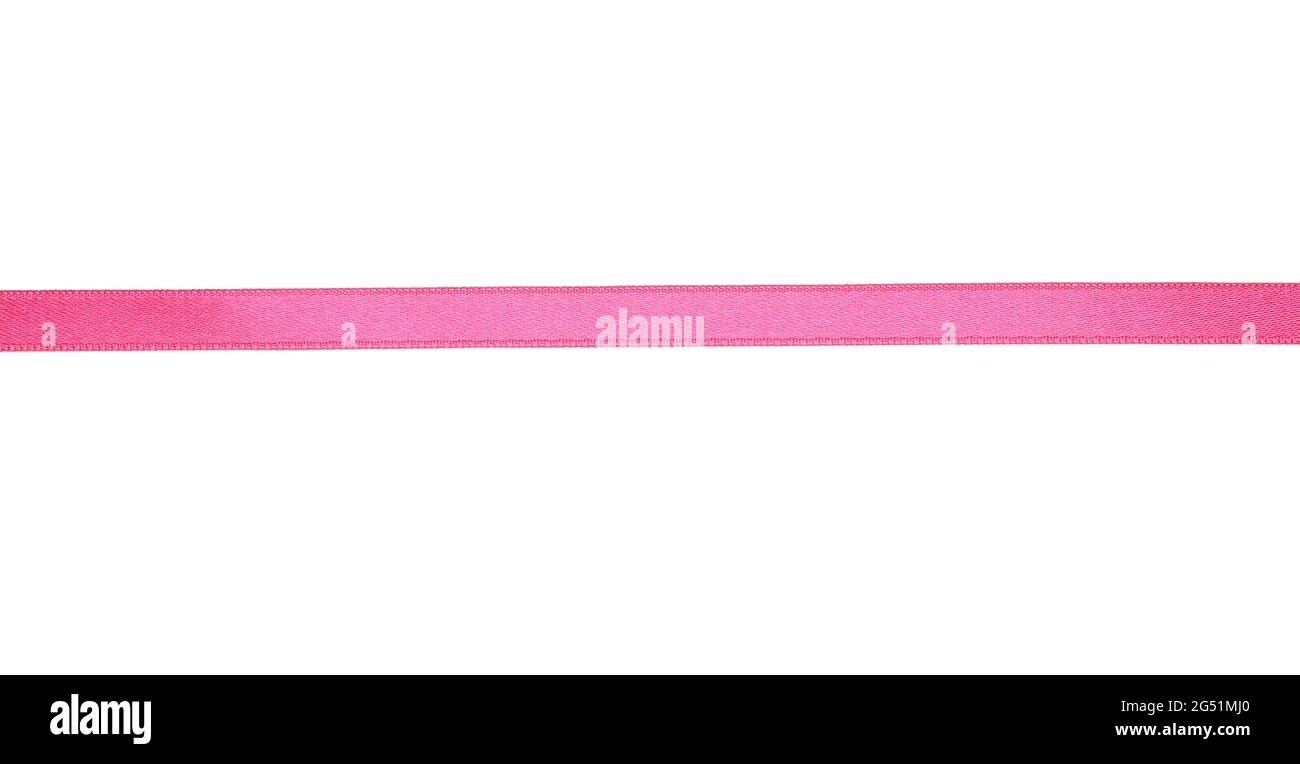 Beautiful pink ribbon on white background Stock Photo - Alamy