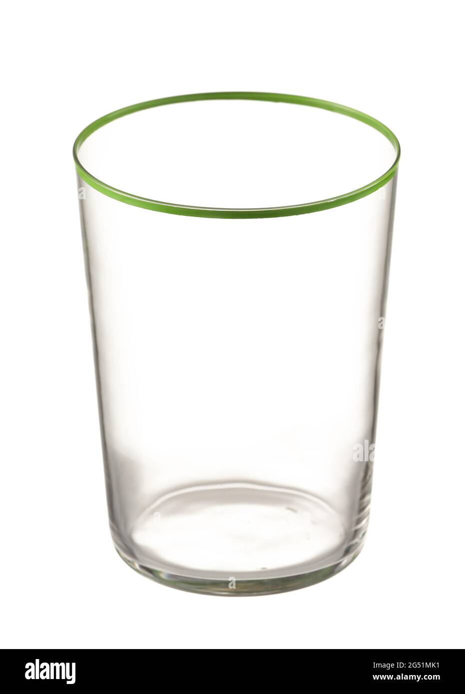 Beautiful empty glass on white background Stock Photo - Alamy