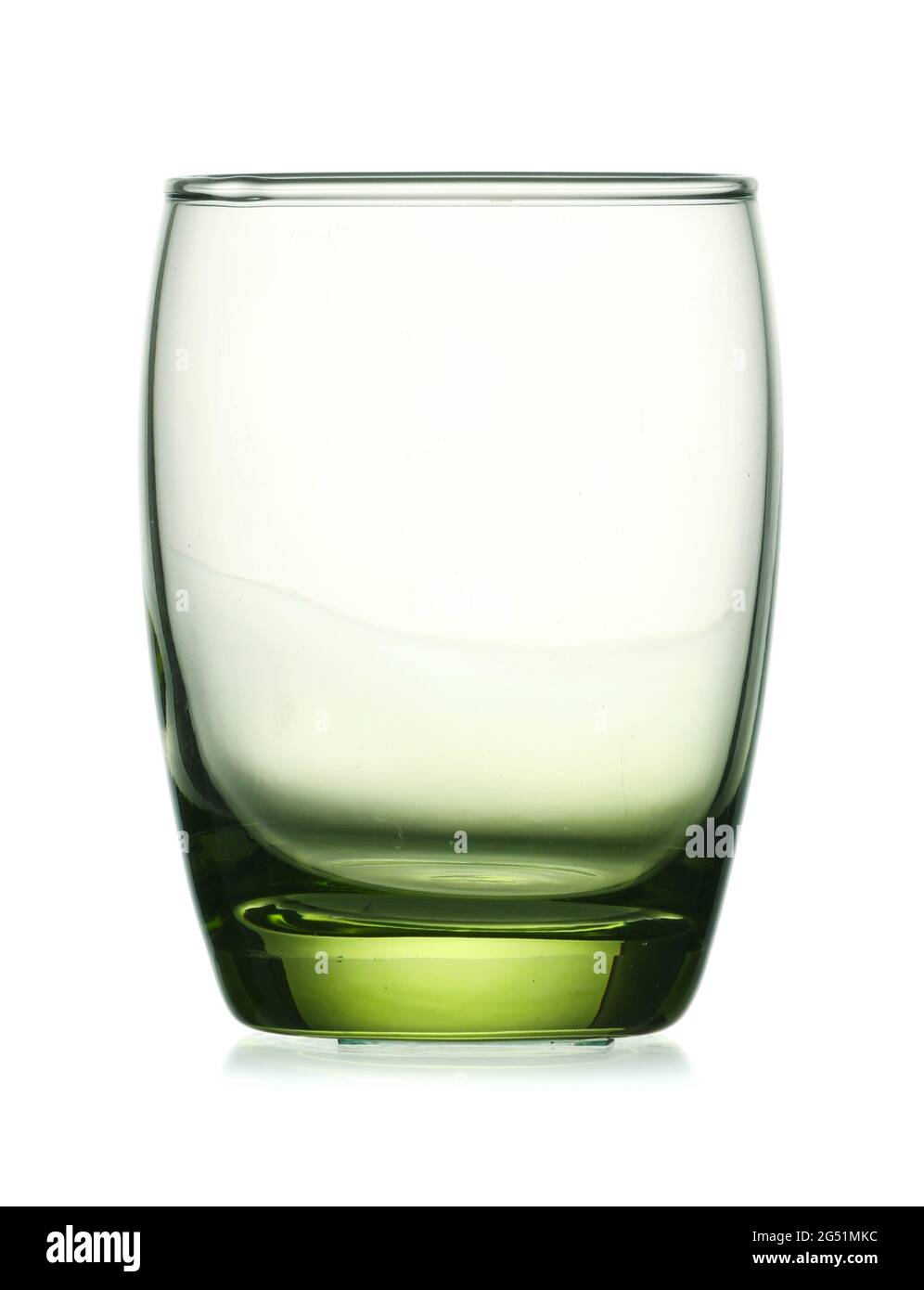 Beautiful empty glass on white background Stock Photo - Alamy