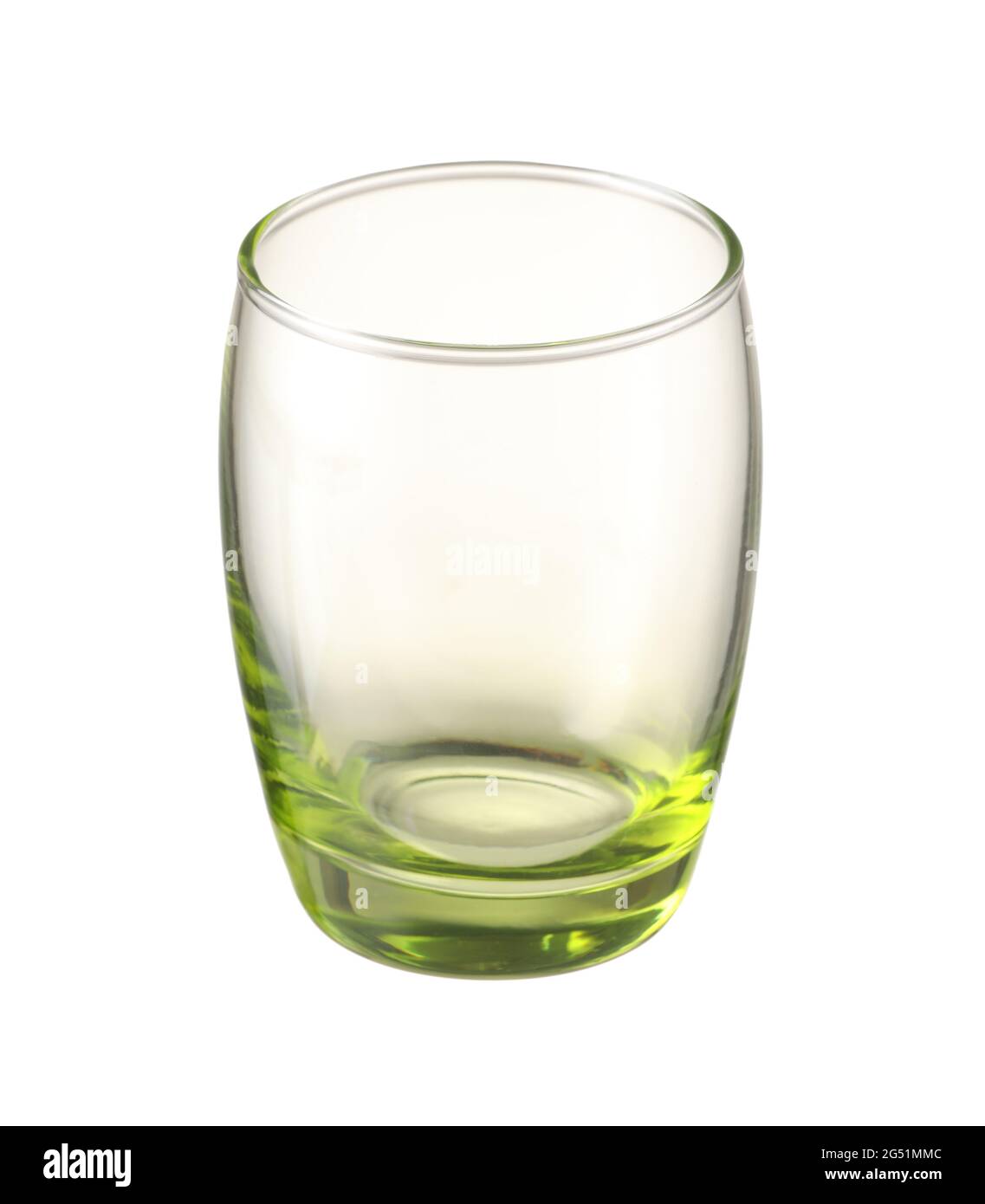 Beautiful empty glass on white background Stock Photo - Alamy