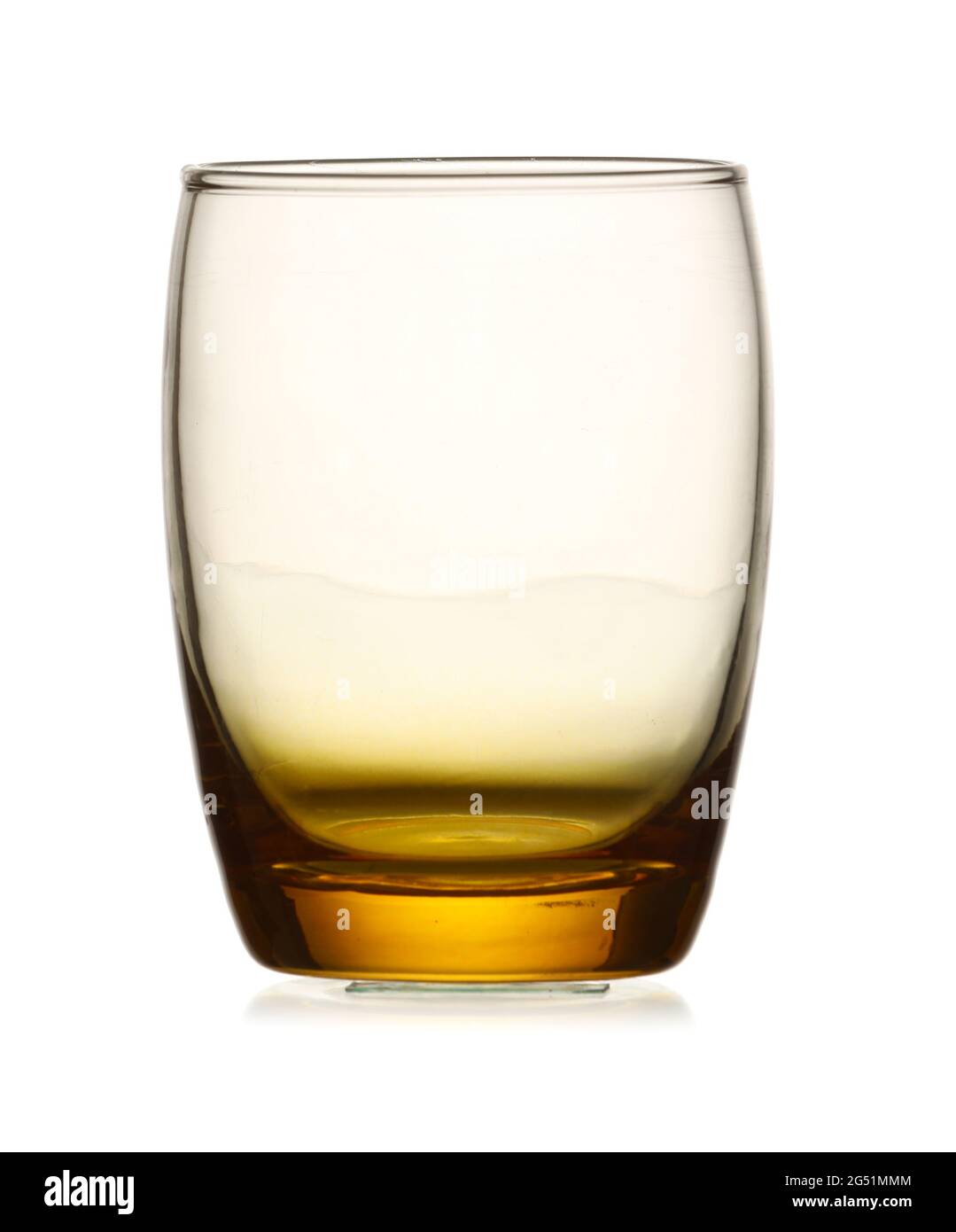 Beautiful empty glass on white background Stock Photo - Alamy