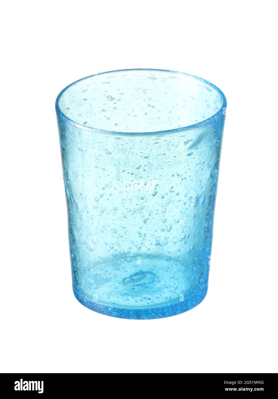 Beautiful empty glass on white background Stock Photo - Alamy