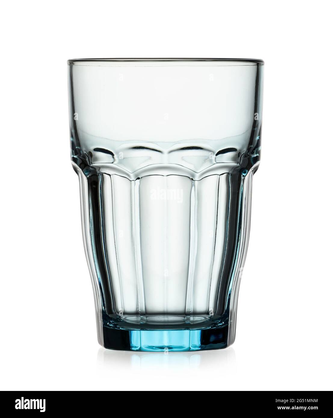 Beautiful empty glass on white background Stock Photo - Alamy
