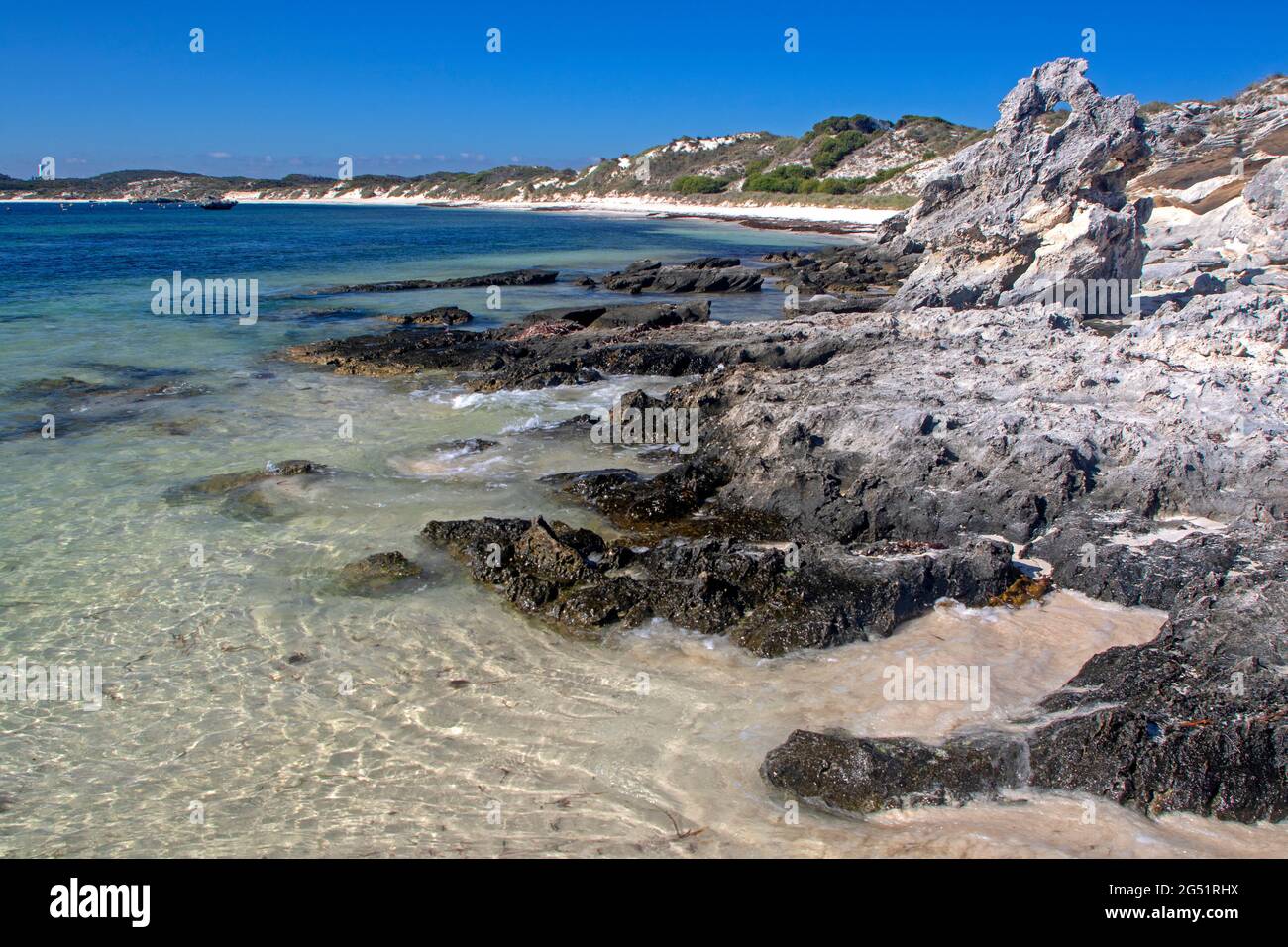 Rocky Bay on Rottnest Island Stock Photo - Alamy