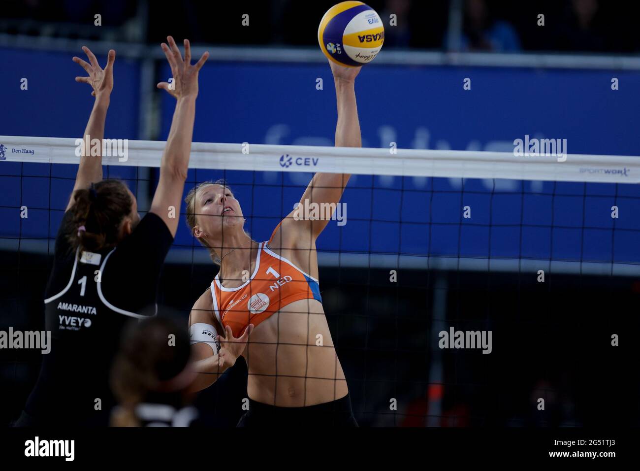 The Hague, NETHERLANDS - JUNE 24: Katja Stam (1) of Netherlands, during ...