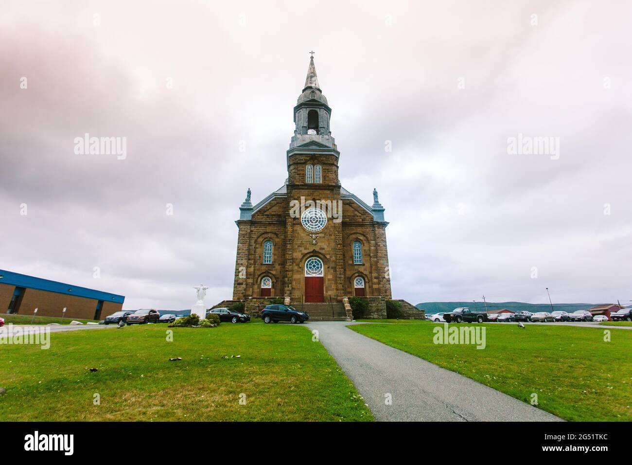 Cheticamp cathedral hi-res stock photography and images - Alamy